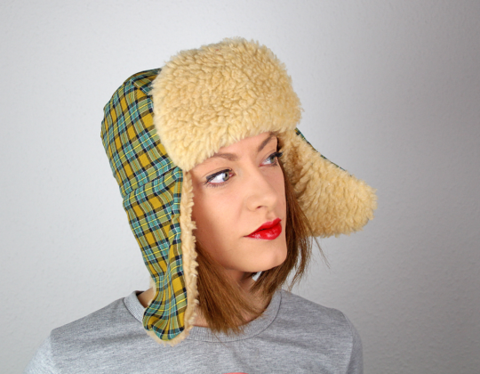 Trapper Hat Sewing Pattern winter Bomber Tutorial With Earflap PDF
