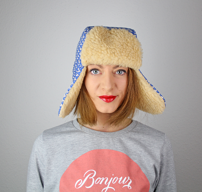 Trapper Hat Sewing Pattern winter Bomber Tutorial With Earflap PDF