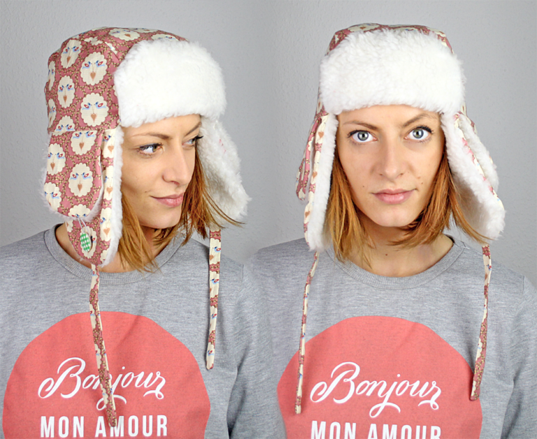 Trapper Hat Sewing Pattern winter Bomber Tutorial With Earflap PDF