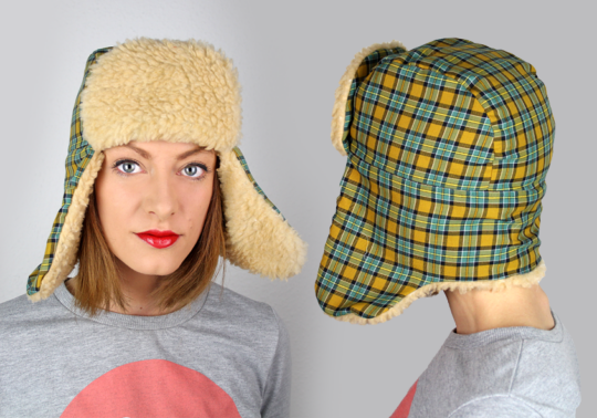 Trapper Hat Sewing Pattern winter Bomber Tutorial With Earflap PDF